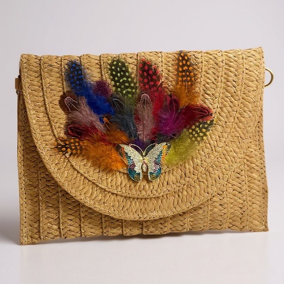 Mandalay and Company | Bags | Feathered Whimsy Hand Designed Layered ...
